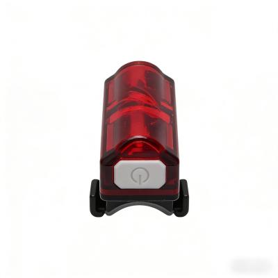 China 200mAh Rechargeable Bicycle Rear Tail Light Red LED 50M Illumination IPX4 for sale