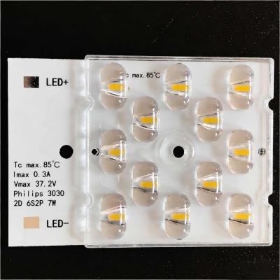 China 12 Points SMD 3030 LED Street Light Module 50x50mm 143x50 Degree ROHS Certified for sale