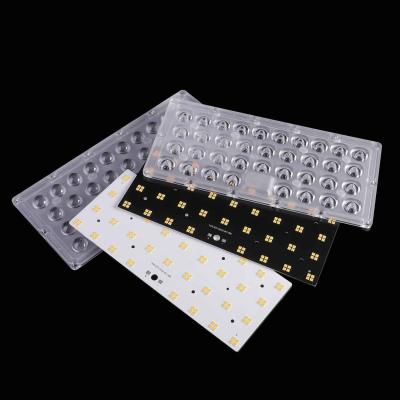 China 100W SMD 3030 Array Lens LED Street Light Retrofit Kit 160 lm Output 60 Degree Beam for sale