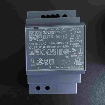 China 54W LED Power Supply 12V 4.5A Universal Input DIN Rail with Safety Certifications for sale