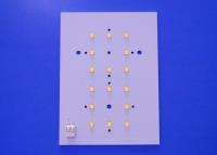 China Custom PCB LED Module 16 LEDs XPG3 XTE HE 128x95x2mm Aluminum Board with Connector for sale