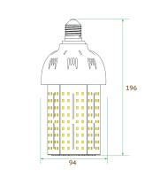 China 45-50W LED Corn Bulb 360 Degree Beam E26 E27 E39 E40 Base 252 SMD 2835 Outdoor Lighting for sale