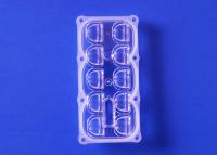 China 10 Points 135x55 Degree LED Lens Array 126x62mm Optical Grade PC ROHS for sale