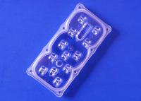 China 147x72 Degree 10+2 LED Lens Array for 3030/3535/5050 LEDs 126x62mm Optical Grade PC for sale