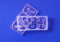 China 147x72 Degree 10+2 LED Lens Array for 3030/3535/5050 LEDs 126x62mm Optical Grade PC for sale