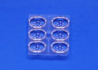 China 6-in-1 5050 SMD LED Street Light Lens 160x80 Degree TYPEII-M 49.8mm Polycarbonate for sale