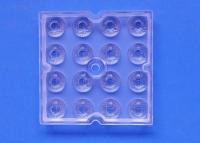 China 50x50mm 16 Point High Bay LED Lens 20 Degree Beam Angle 91% Transmittance PC for sale