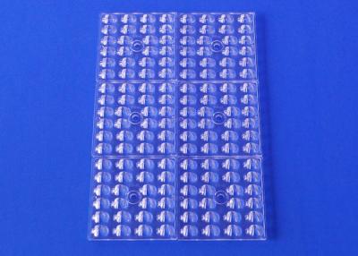 China 50x50mm 24 in 1 PC Street Light Lens Module 151x81 Degree for 3030 LED for sale