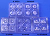 China 4 LED High Bay Light Lens 90x90mm PC 60 Degree for 5730 5050 SMD Retrofit Kits for sale