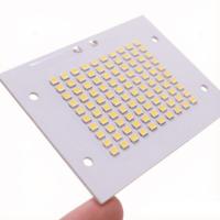 China 50W 2835SMD LED PCB Board Module 10S10P Flood Light 6500K 65.4×85.4mm Aluminum Substrate for sale