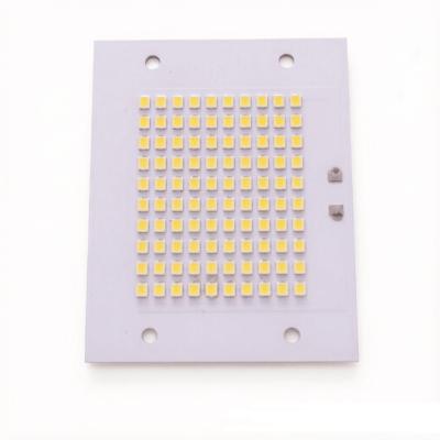 China 50W 2835SMD LED PCB Board Module 10S10P Flood Light 6500K 65.4×85.4mm Aluminum Substrate for sale
