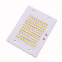 China 50W 2835SMD LED PCB Board Module 10S10P Flood Light 6500K 65.4×85.4mm Aluminum Substrate for sale