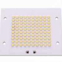 China 50W 2835SMD LED PCB Board Module 10S10P Flood Light 6500K 65.4×85.4mm Aluminum Substrate for sale