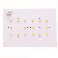 China Aluminum PCB LED Module 128x95mm with 16 CR3535 LEDs 150-160LM/W for Solar Street Lights for sale