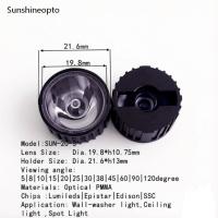 China 19.8mm PMMA LED Lens with 15×45° Beam Angle for 1W/3W LED Flashing Lights for sale