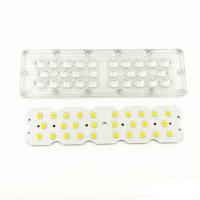 China 28PCS 7070 LED Street Light Module 48V 158x103 Degree Optical Lens High Power Road Lighting for sale