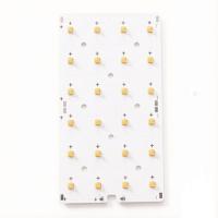 China 24-LED 145x75 Degree Asymmetric 3535 LED Street Light Lens Module with Aluminum PCB for Roadway Lighting for sale