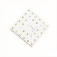 China 100x100mm 50W SMD3535 LED PCB Board with Optical PC Lens for Road Lighting Retrofit Module for sale