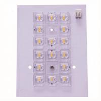 China 16 LED Street Light Module PCB Board 128x95mm with TYPEII-M Lens 147x72 Degree Beam Angle for sale