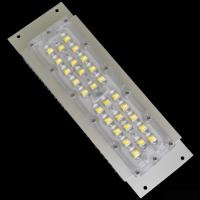 China 100W 28PCS 7070 LED PCB Board 158x103° Type II Optical Lens for Road Lighting for sale