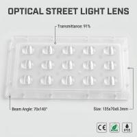China 15W LED Street Light Module PC Optical Lens Replacement for 50W HPS Lamp 135x70x8.3mm for sale