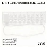 China 252x70mm IP65 Waterproof 3535 LED Array Lens for 16 LED Board 16W 24W 36W for sale