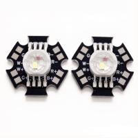 China 4X3W Epistar LED Chip High Power RGBW Diode with Black Star PCB - 700mA Current, 5000K White Light for sale