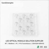 China 90 Degree High Bay LED Lens for SMD 3030/5050 LEDs Optical Grade PC 91% Transmittance for sale