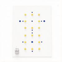 China 16 LED Customized PCB Board with XTE/XPG3 LEDs and 8-in-1 Lens 147x72° for Street Lighting 128x95mm for sale