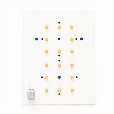 China 16 LED Customized PCB Board with XTE/XPG3 LEDs and 8-in-1 Lens 147x72° for Street Lighting 128x95mm for sale