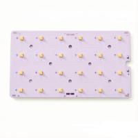 China 12V 24V Solar LED Light PCB Board with XTE/XPG3 LEDs - 162x107mm Lens & 128.4x73.4mm Aluminum Plate for sale