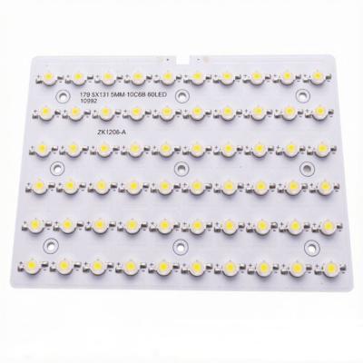 China 60W LED Street Light Module PMMA Lens 200x150mm PC Optical 60x1W Bridgelux for sale