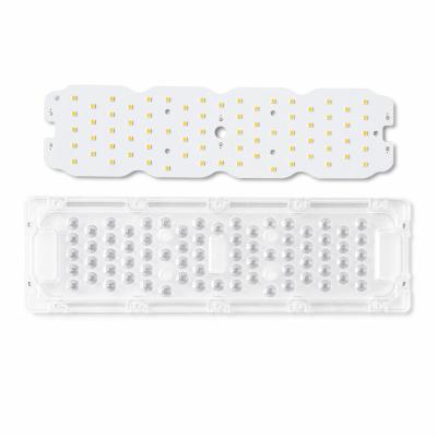 China 90 Degree 72W Solar Street Lighting Module LED Optics Lens 250x74mm PC for sale