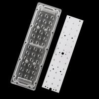 China 50W 150lm/W SMD 3535 LED Street Light Module PC Lens 92% Transmittance 65x150 Degree for sale