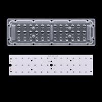 China 50W 150lm/W SMD 3535 LED Street Light Module PC Lens 92% Transmittance 65x150 Degree for sale