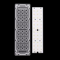 China 50W 150lm/W SMD 3535 LED Street Light Module PC Lens 92% Transmittance 65x150 Degree for sale