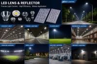 China 120° 3030 LED High Bay Light Lens - 64-in-1 Circular Design for Industrial Mining Lamps (110mm Diameter) for sale