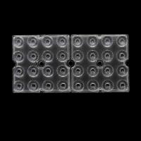 China 50x50mm 16 Point High Bay LED Lens 20 Degree Beam Angle 91% Transmittance PC for sale
