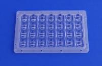China 28W LED Street Light Lens PMMA Optical 70x140 Degree for Highway Lamp Retrofit for sale