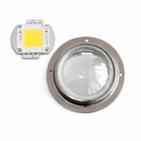 China 78mm 120 Degree Borosilicate Glass Lens for CXB3590 CRI80 36V LED 30W 50W 100W for sale