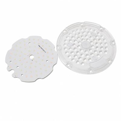 China Custom 120 Degree 64 LED 3030 SMD Optical Lens with 93% Transmittance for LED Street Light OEM ODM for sale