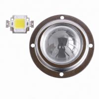 China 20W High Power COB LED with LED Glass Lens 1800–2000 lm 15–18V 29×20 mm for Flood Light for sale