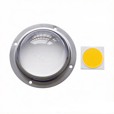 China 78mm Borosilicate Glass LED Lens 60 Degree Beam Angle for CXB 3590 COB LED High Bay Flood Lights for sale