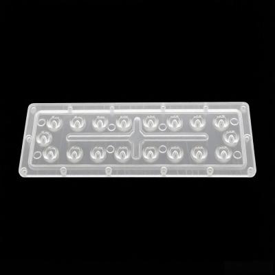 China Custom 154×70 Degree LED Street Light Lens 90% Transmittance Optical PC Lens OEM ODM for Tunnel Light for sale