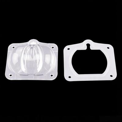 China Custom 91% Transmittance 166×85 Degree PC COB LED Optical Lens for Street Light and Tunnel Lighting OEM ODM for sale