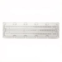 China Custom 64-in-1 3030 SMD LED PCB Board with 90×110 Degree Optical PC Lens for Roadway & Industrial Lighting for sale