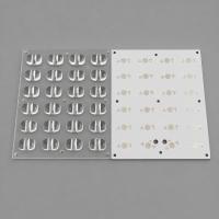 China Custom 75×135 Degree Square LED Optical Lens with 135×112mm PCB Board for Street Road Lighting for sale