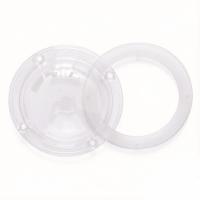 China 100mm Diameter 91% Transmittance Clear PC Cover for 50W 100W COB LED High Bay Light Lens for sale