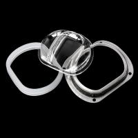 China Borosilicate Glass COB LED Street Light Lens 85x69mm 70x150 Degree 95% Transmittance for sale