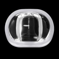 China Borosilicate Glass COB LED Street Light Lens 85x69mm 70x150 Degree 95% Transmittance for sale